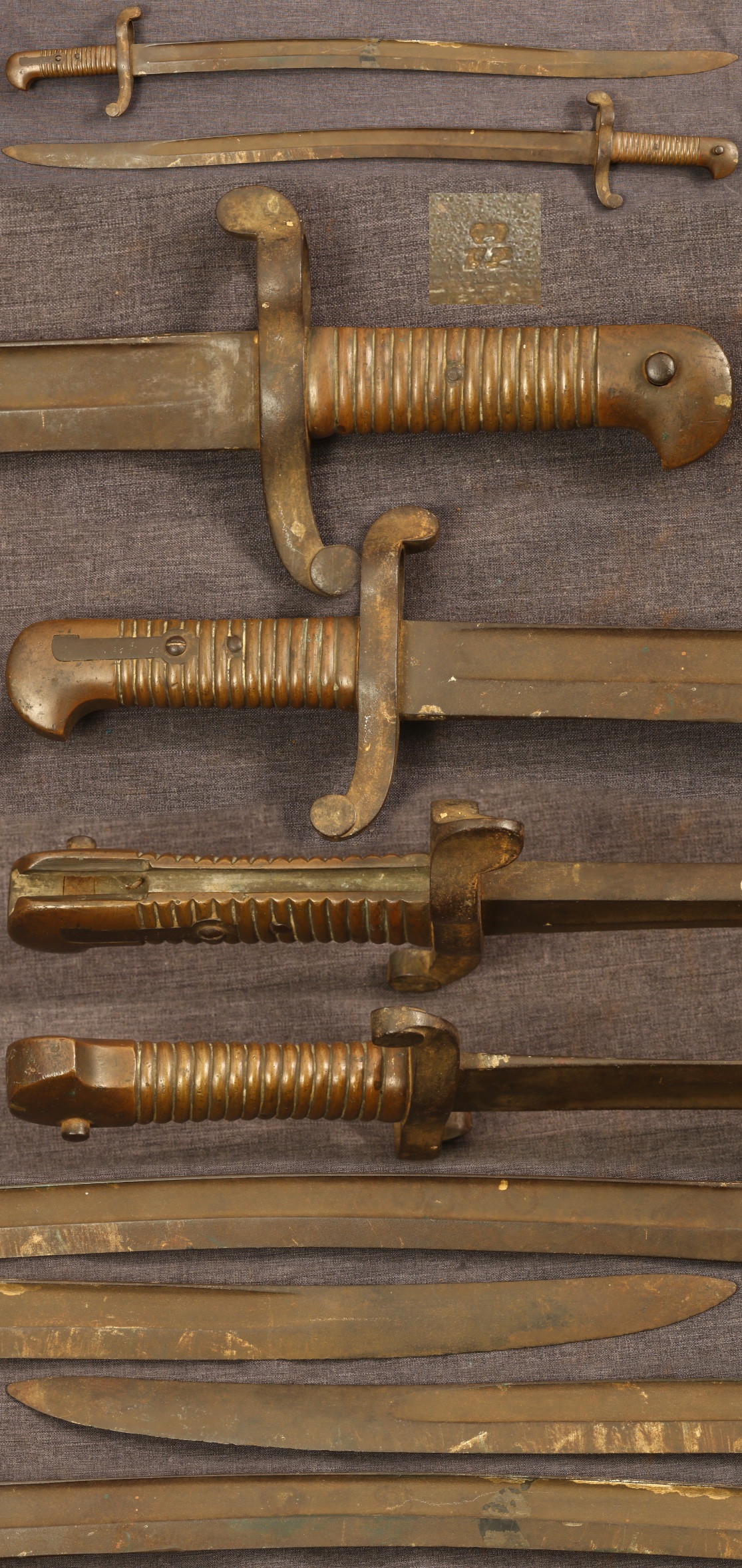 untouched French M1842 sabre bayonet