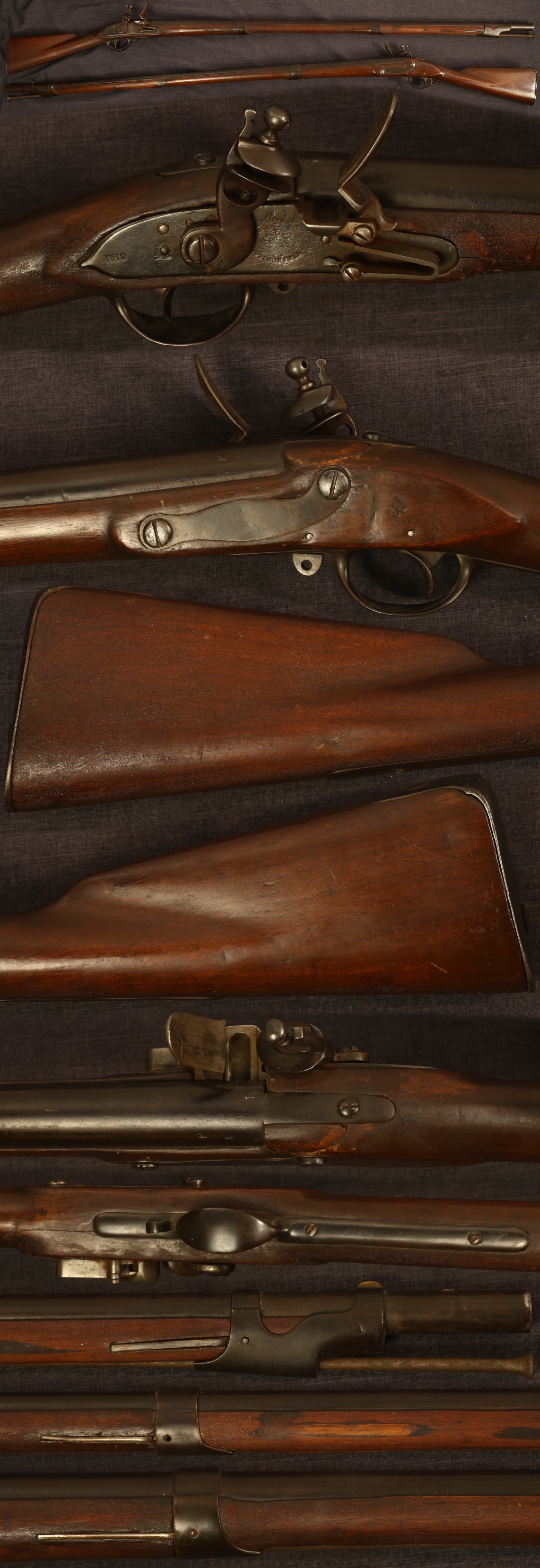 gundersonmilitaria.com - M1795 Springfield flintlock musket, dated 1812 ...