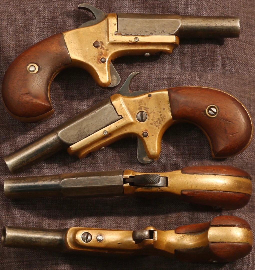 gundersonmilitaria.com - Diminutive Allen-style vest pocket .22 derringer