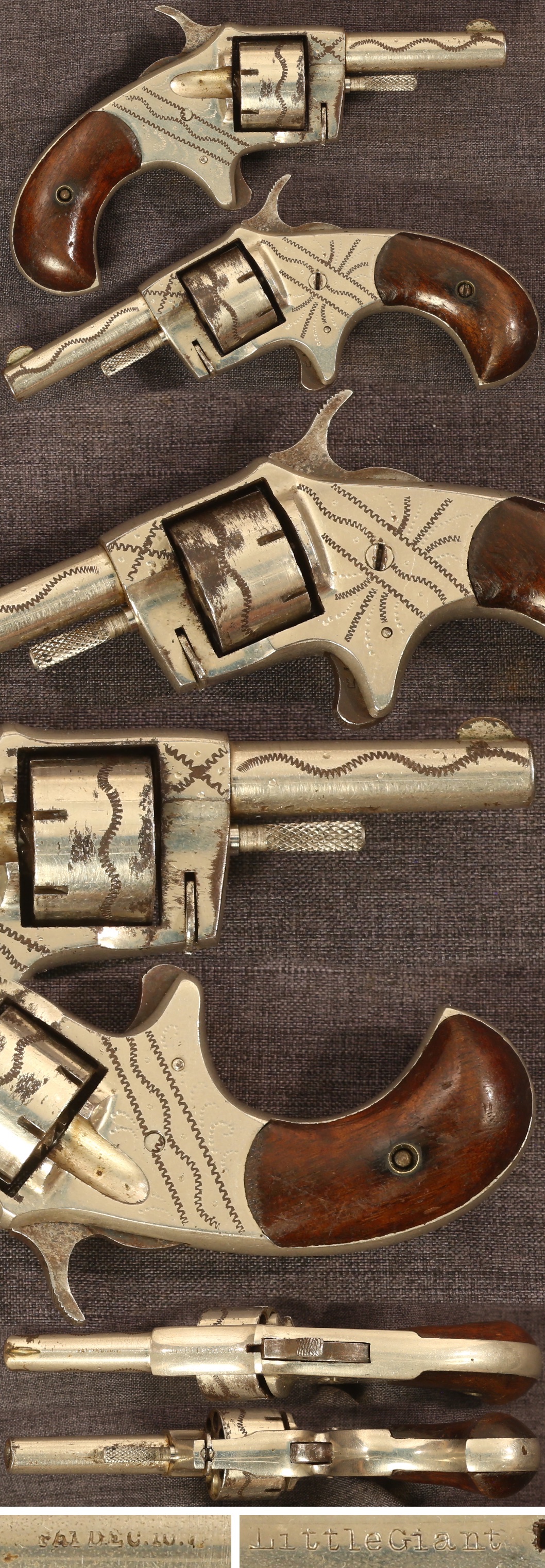 gundersonmilitaria.com - engraved "Little Giant" .22 revolver