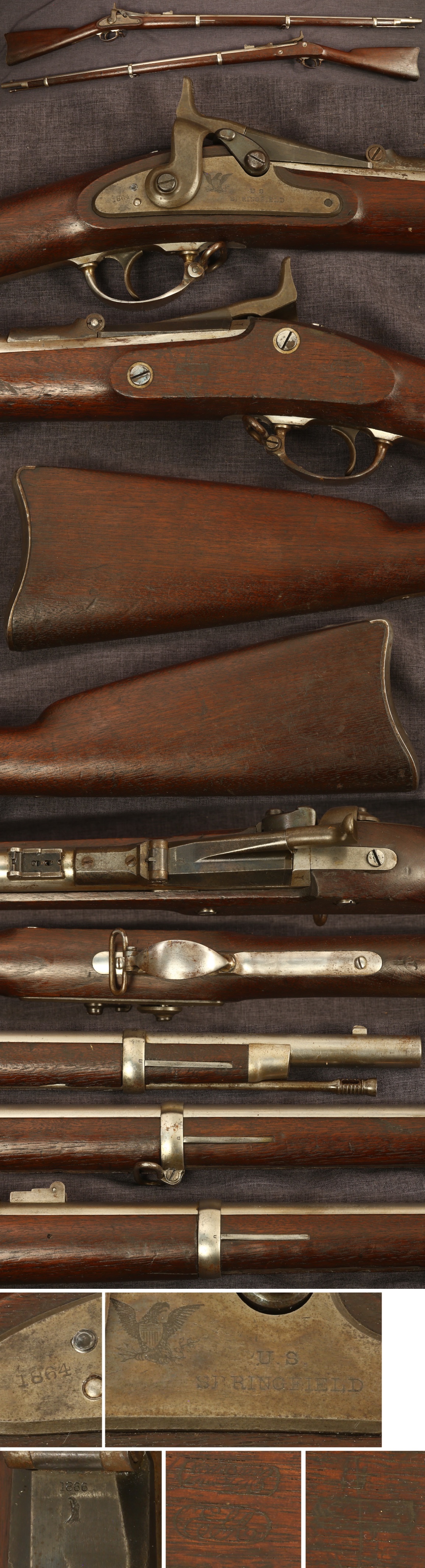 gundersonmilitaria.com - Springfield M1866 "Second Allin" .50-70 rifle ...