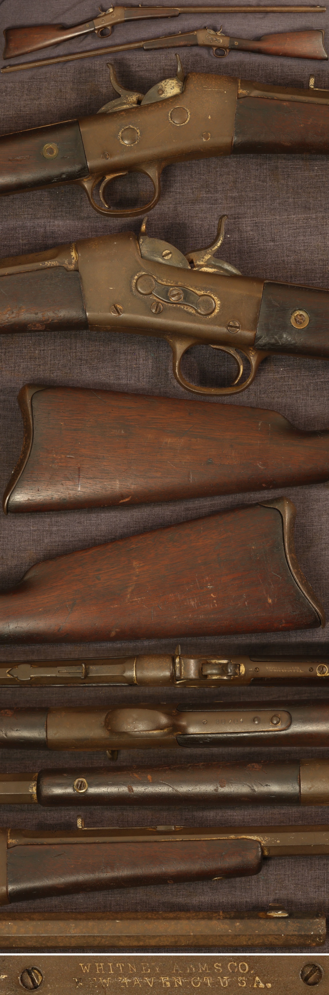 gundersonmilitaria.com - scarce Whitney rolling block sporting rifle ...