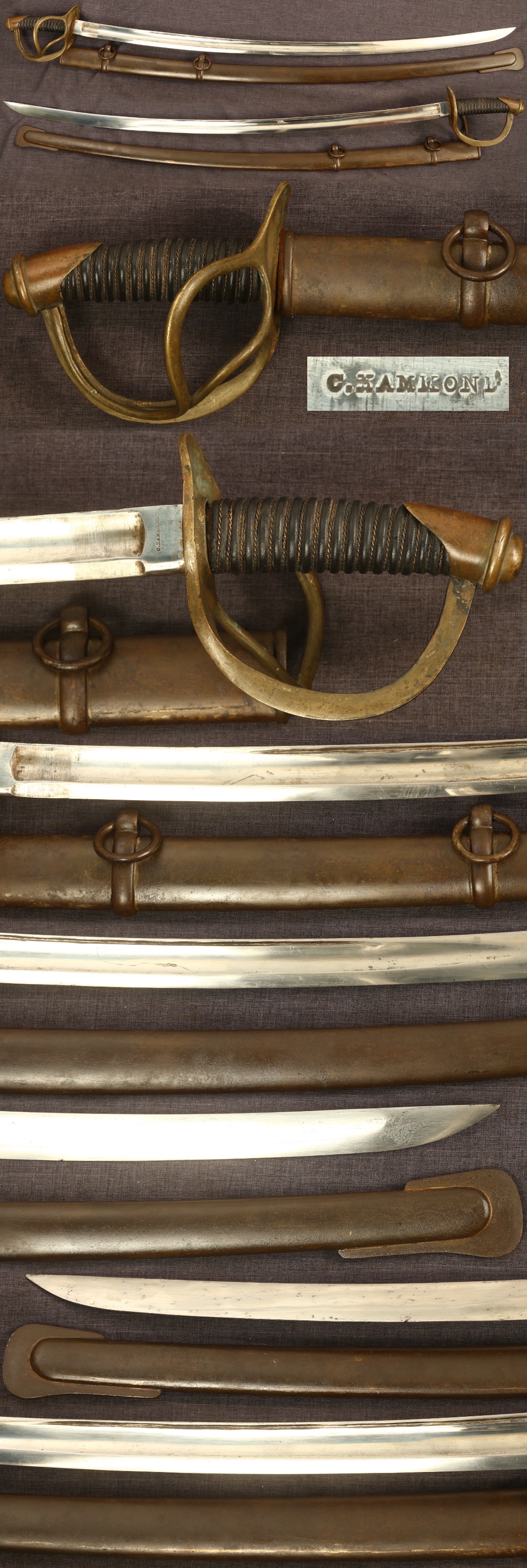 scarce M1840 pattern sabre with scabbard by Hammond