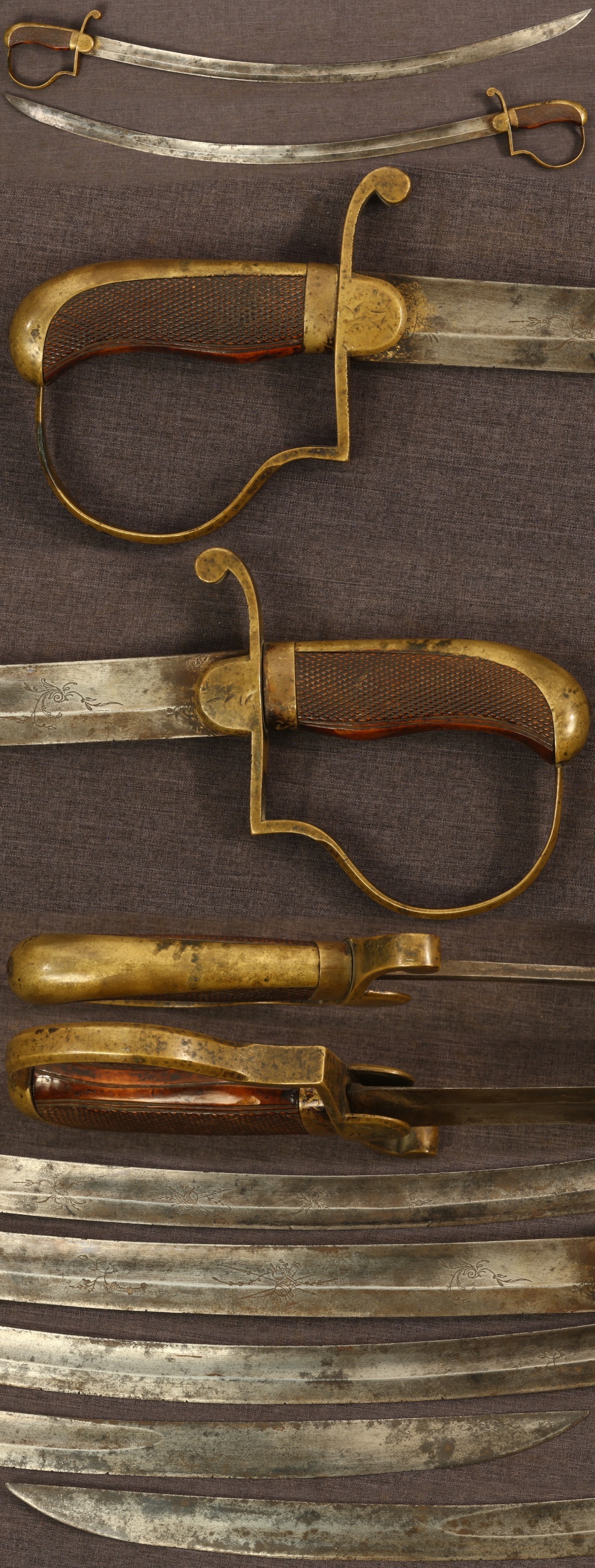 C1820-30 American reverse-P guard sabre, S&K blade, wonderfully unique ...