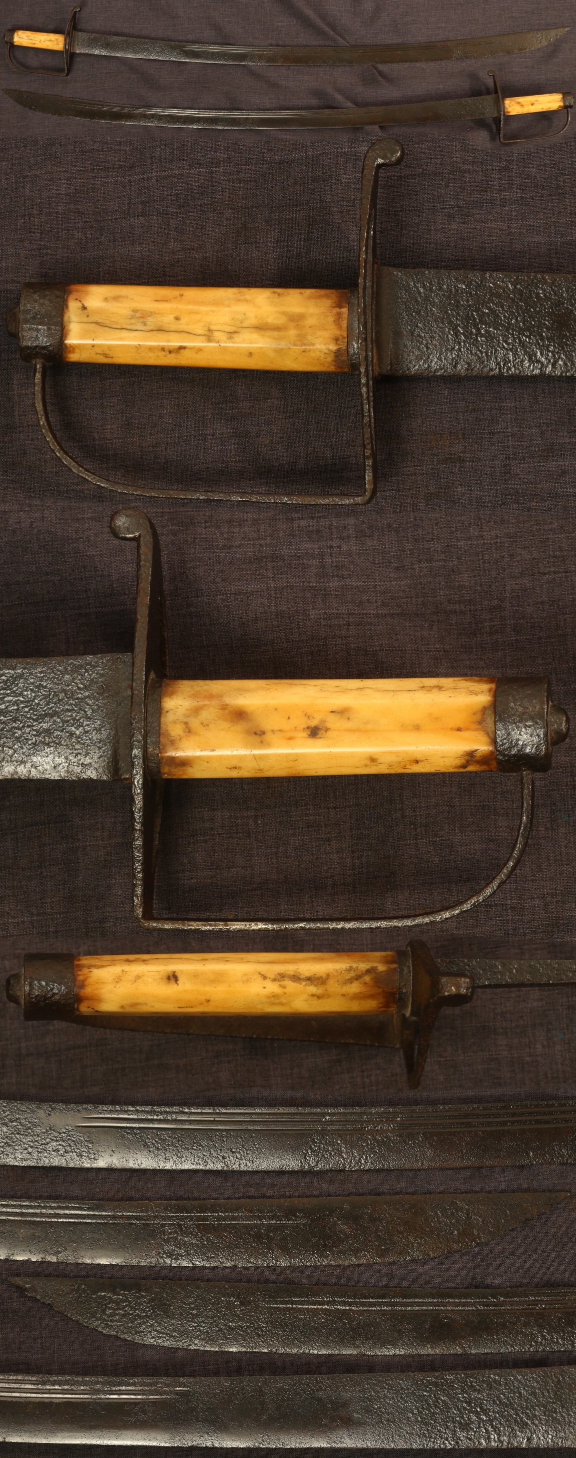 C1780 American Horseman's sabre with bone grip and early Spanish 3 ...